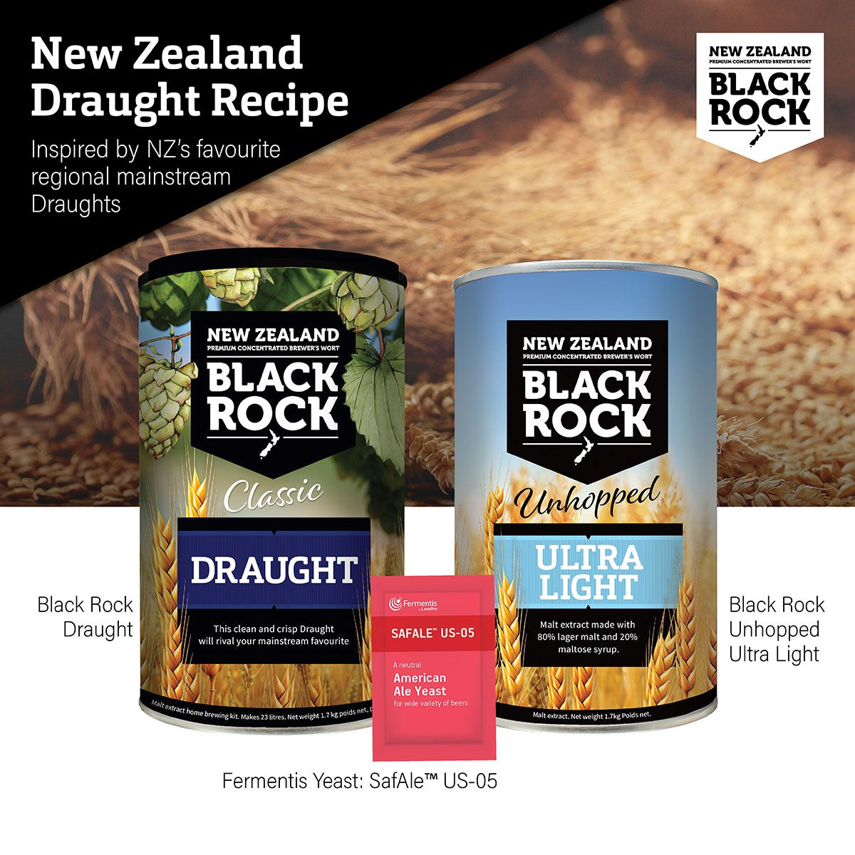 Black Rock NZ Draught Recipe – Dunedin Malt House